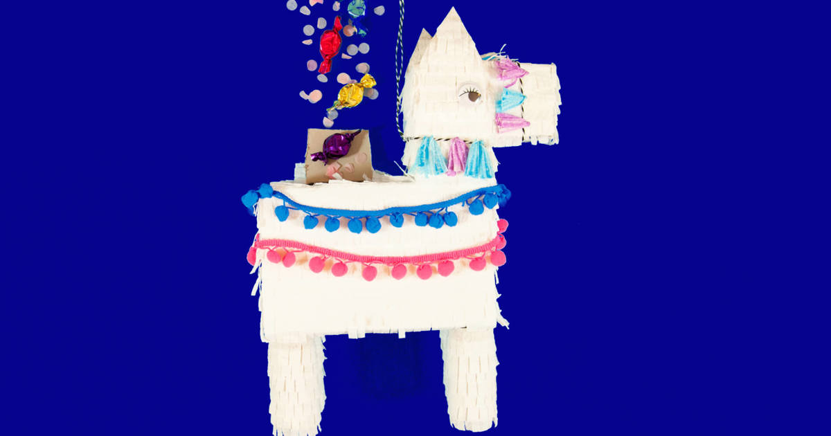 Zelf een piñata maken van karton | Lama-piñata - Tempo