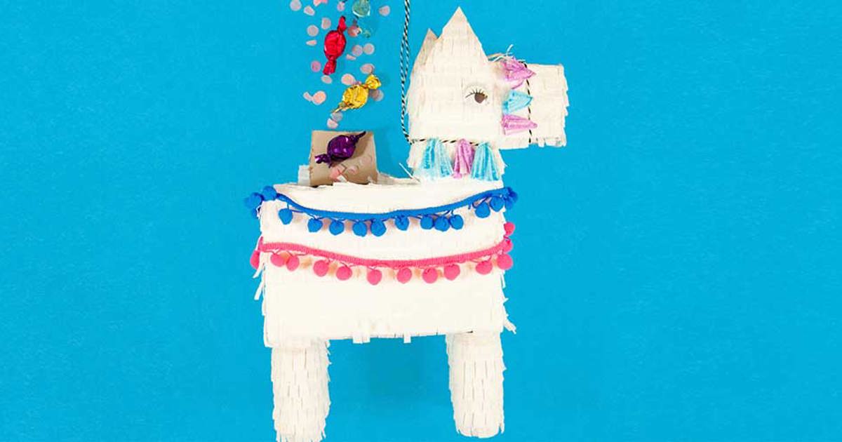 Pinata DIY: Pinata selber basteln aus Karton - Tempo